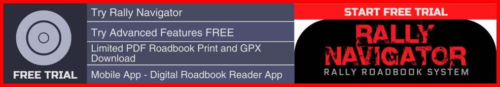 Rally Navigator - Professional Rally Roadbook Creator & Navigation Software